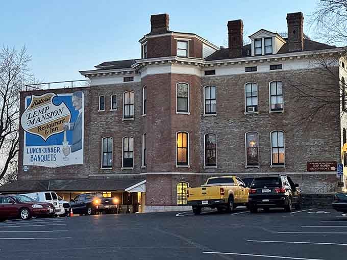 The Lemp Mansion stands proud on DeMenil Place, where Victorian elegance meets paranormal intrigue every single night.