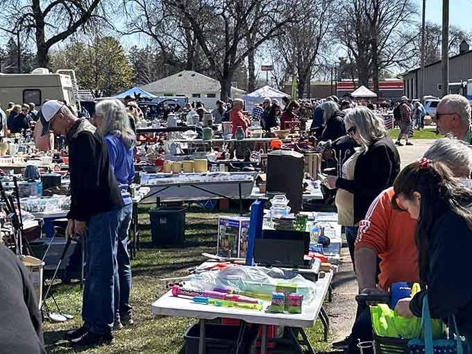 When treasure hunting becomes a contact sport, you know you've found the right flea market.