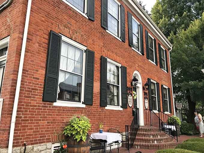 That red brick facade has been turning heads since before your great-grandparents were arguing about dinner plans.
