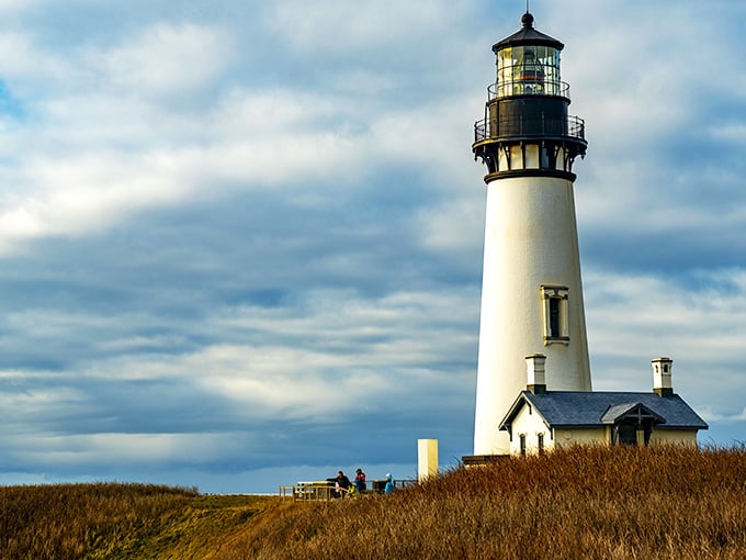 Summer sunshine reveals the full glory of this coastal gem standing sentinel where land meets sea in dramatic fashion.