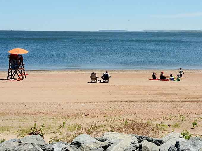 That moment when you realize peaceful beaches still exist in New York, complete with sand that's actually sand.