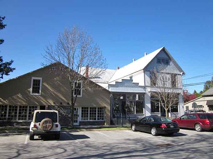 Historic buildings line the streets where America's most meaningful tradition quietly began taking root.