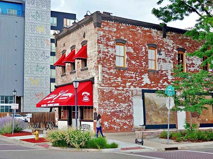 That weathered brick facade isn't trying to look historic&mdash;it simply is, standing proud since Denver's wildest days.