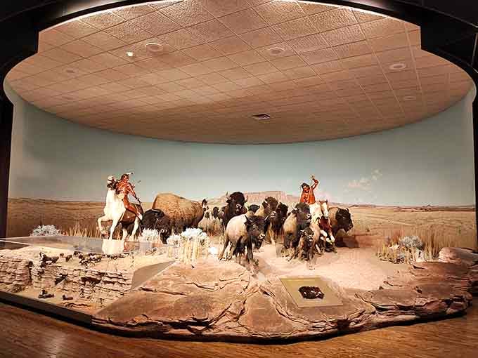 This bison diorama captures the American West with such stunning detail, you'll forget you're indoors in Wisconsin.