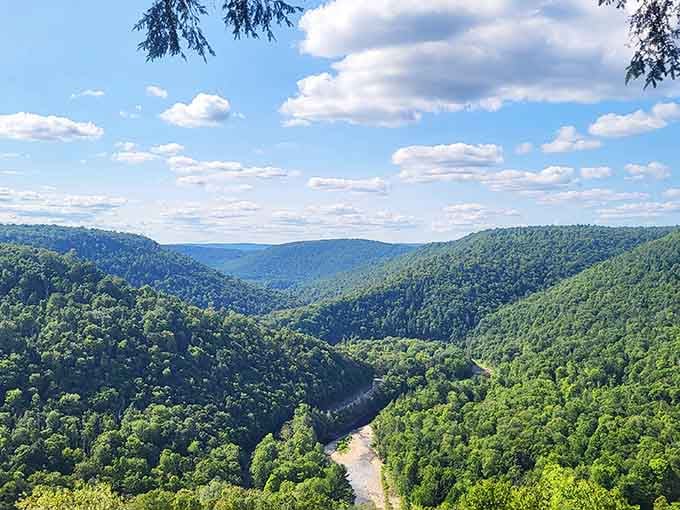 Those rolling ridges stretching to the horizon prove Pennsylvania's "Endless Mountains" nickname isn't just marketing hype.