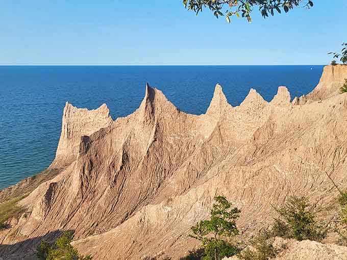 These towering clay spires look like nature's attempt at building sand castles, except way more impressive and permanent.