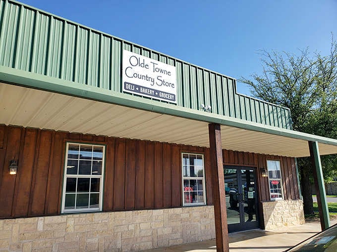 The welcoming overhang provides shade while you contemplate the delicious decisions waiting inside this charming storefront.