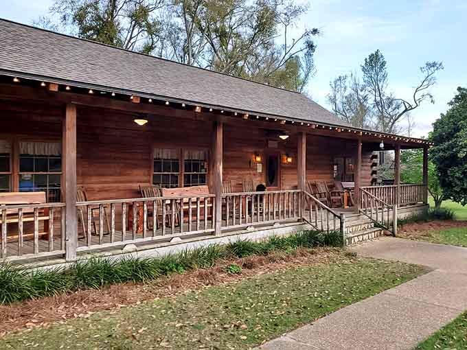 String lights and rustic charm greet you at this cabin-style steakhouse that's worth every bump on the dirt road.