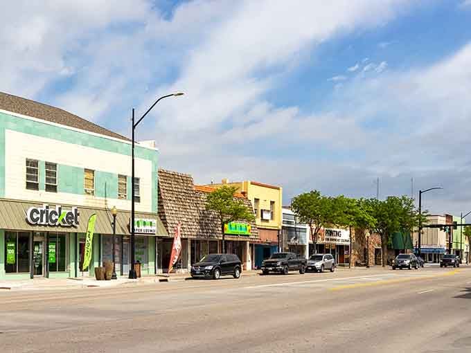 Downtown Lamar stretches wide and welcoming, where the sky dominates and the pace slows to something wonderfully human.