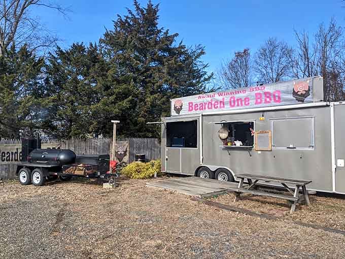 That silver trailer holds more delicious secrets than your grandmother's recipe box ever did.