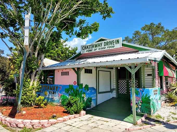 Pink, green, and more cheerful than your grandmother's favorite quilt, this place knows how to make an entrance.