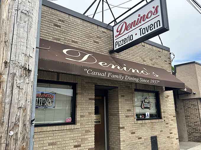 That classic corner pizzeria vibe never goes out of style, especially when it's been perfected over seven decades.