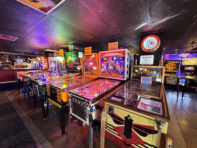 This kaleidoscope of vintage machines creates the kind of sensory overload your younger self dreamed about.