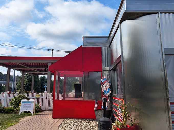 That gleaming chrome and candy-apple red exterior isn't just eye candy, it's a full-blown time portal to simpler days.