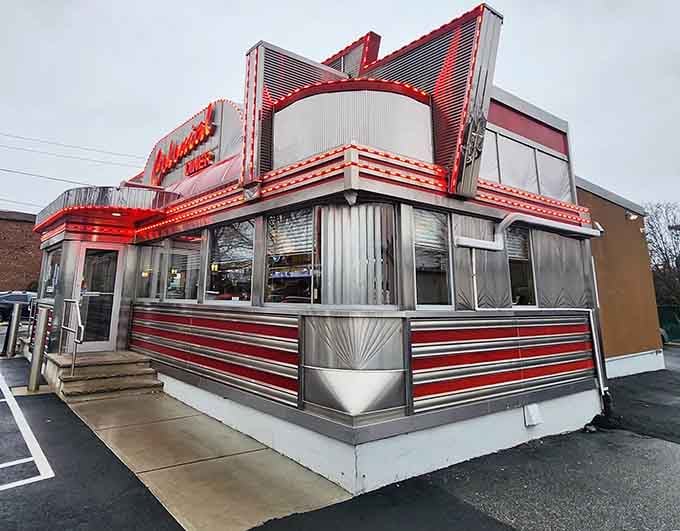 That gleaming exterior catches every ray of sunshine, making the whole building smile back at you.