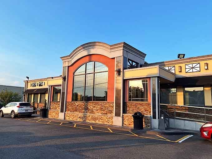 The warm glow of those windows at dusk promises exactly what you're craving: a proper meal in a place that gets it.