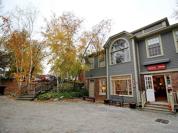 Those charming storefronts and autumn leaves aren't CGI, they're just regular Tuesday afternoon in Lenox.