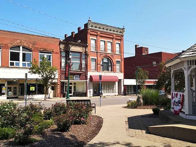 Main Street Bradford serves up classic American architecture with mountain views that make every stroll feel like a scene worth filming.