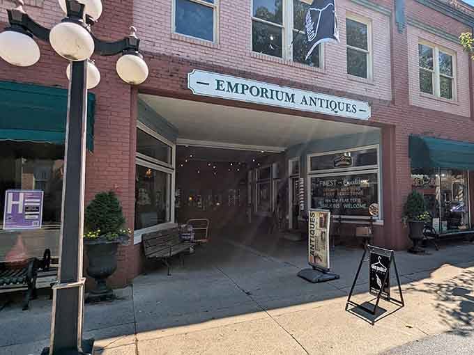 The welcoming storefront beckons like a portal to every decade you've ever wanted to revisit.