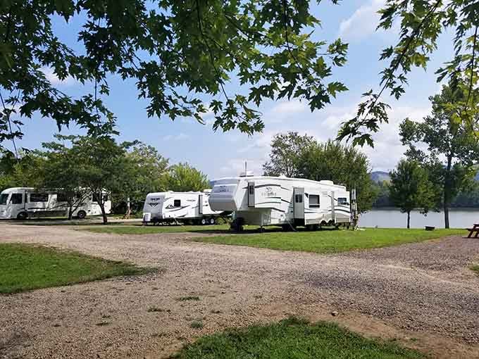 Your home away from home comes with a river view that beats any hotel's continental breakfast setup.