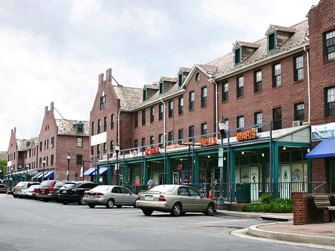 Classic storefronts line streets where you can still find a parking spot without selling your firstborn child.