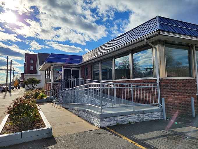 The accessible entrance with its welcoming ramp proves great food should be available to absolutely everyone who's hungry.