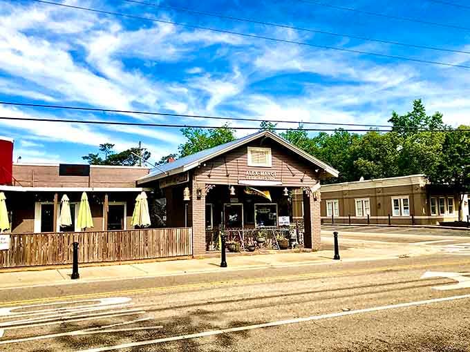 The unassuming facade hides one of Alabama's most delightfully cluttered treasures—your adventure starts here.