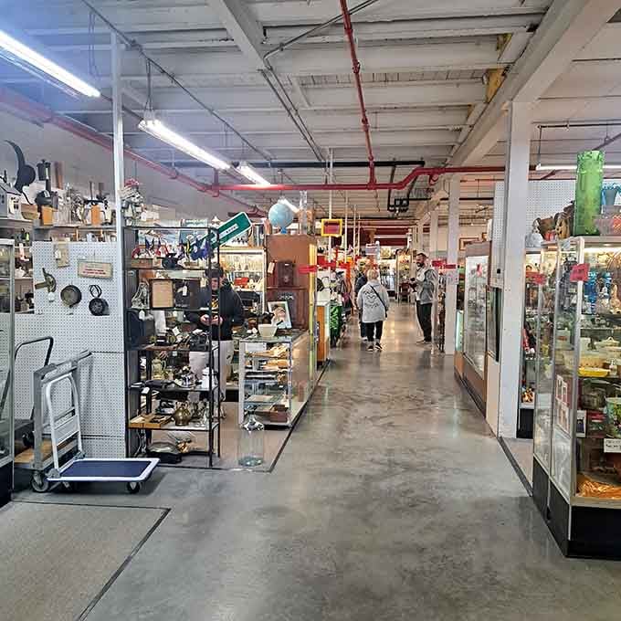 Inside, it's a carefully curated chaos where one person's clutter becomes another person's weekend shopping spree.