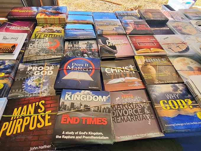 Books covering everything from faith to philosophy, proving that wisdom doesn't have to cost a fortune to find.