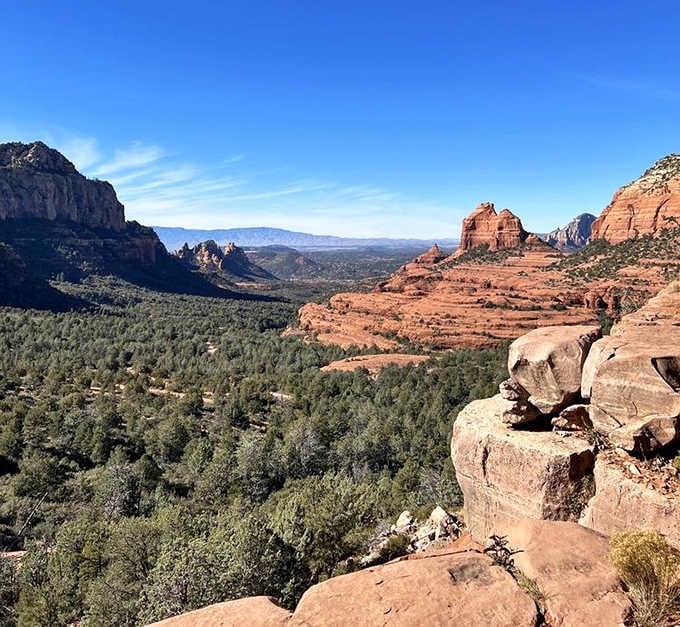 Panoramic views that stretch for miles, proving that the best things in life require absolutely no WiFi signal.