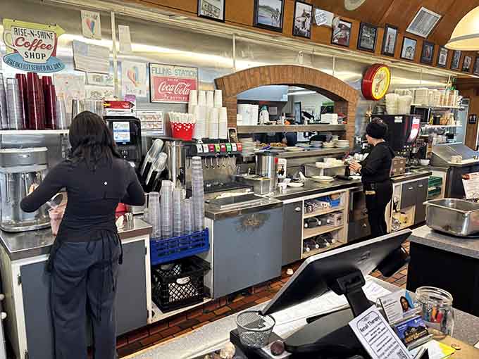 The open kitchen means you can watch the magic happen while contemplating your life choices.