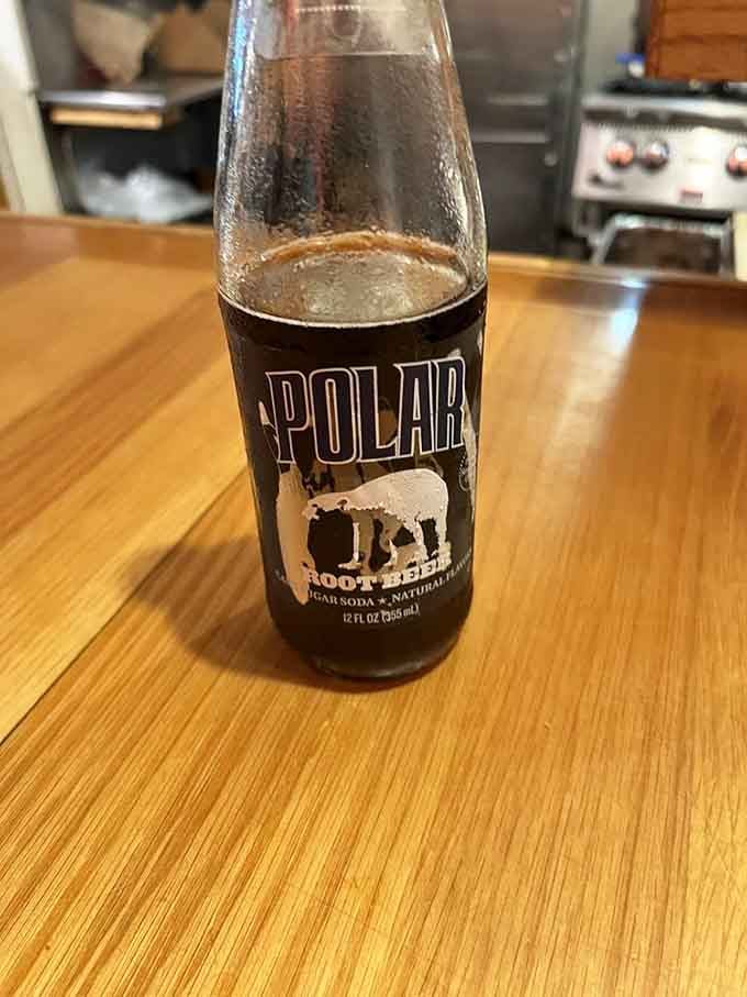 Classic root beer in a glass bottle brings back memories of simpler times when soda tasted like actual flavor.