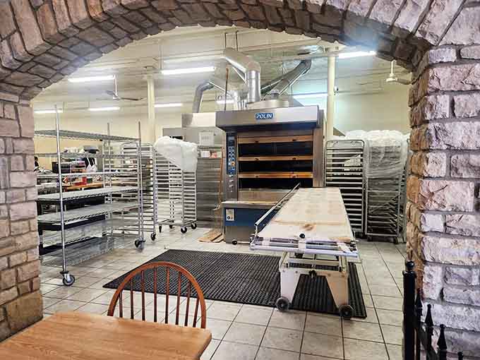 Professional ovens and serious equipment proving this isn't someone's hobby, it's their life's work done right.