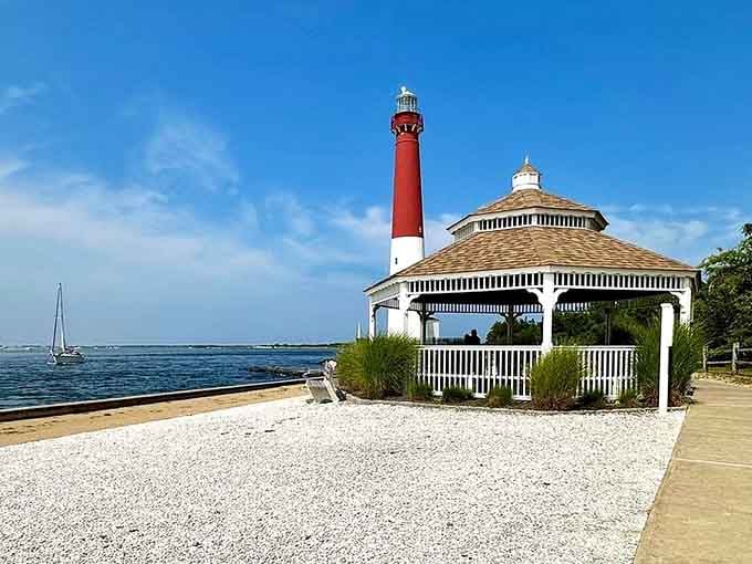 This gazebo provides shade and Instagram opportunities in equal measure, a rare architectural achievement.