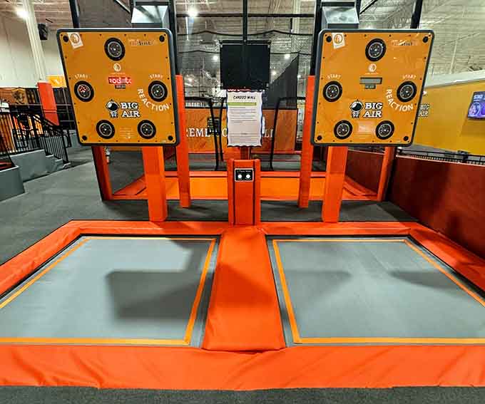 The cardio wall where you can literally climb your way to fitness while forgetting you're actually exercising&mdash;genius marketing right there.