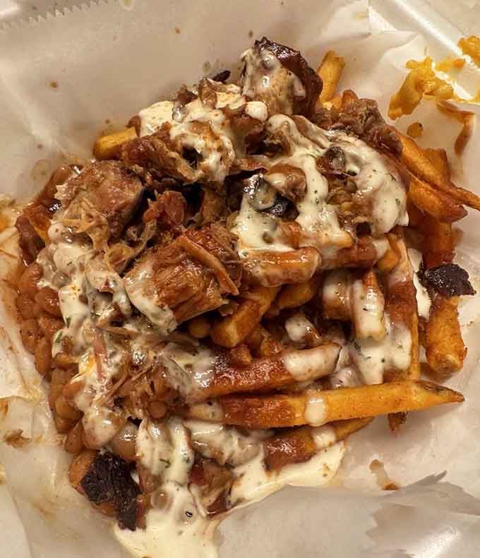 The Hoffanator looks like someone took loaded fries and said, "But what if we made it legendary?"
