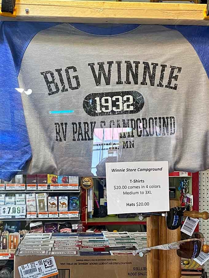 Souvenir shirts that actually mean something, commemorating a place with real character and history.