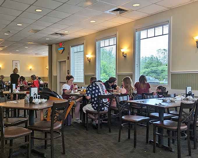 Families filling tables, natural light streaming through windows, and the kind of atmosphere that feels like coming home.