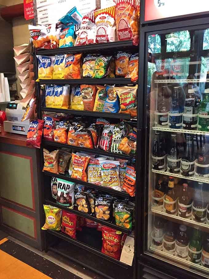 That chip selection runs deeper than most people's Netflix queues, offering the perfect crunchy companion to any sandwich.