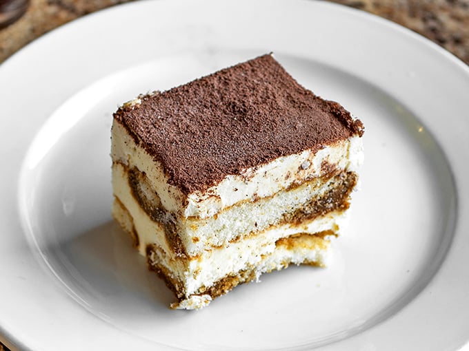Tiramisu layers provide the sweet ending your meal deserves, assuming you haven't already entered a food coma.