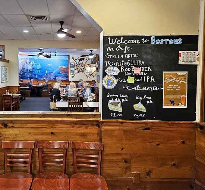 That chalkboard welcomes you like an old friend, listing beers and pies with equal enthusiasm and pride.