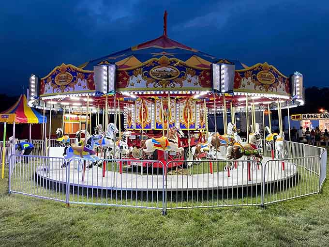 Nothing says small-town summer quite like a carousel that's probably older than your favorite memories.