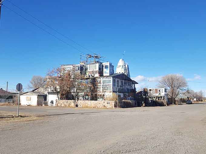 From the street, the castle dominates the landscape, a testament to what persistence and imagination can build.