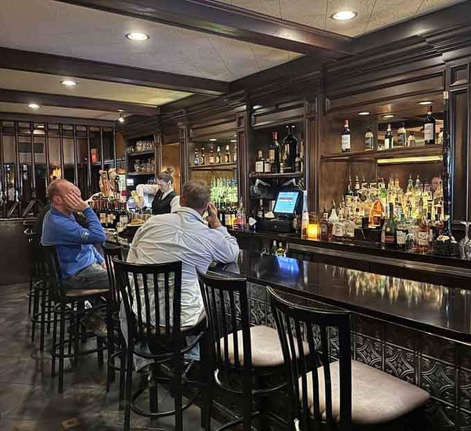 A proper bar where you can actually hear yourself think while enjoying a well-made cocktail before dinner.