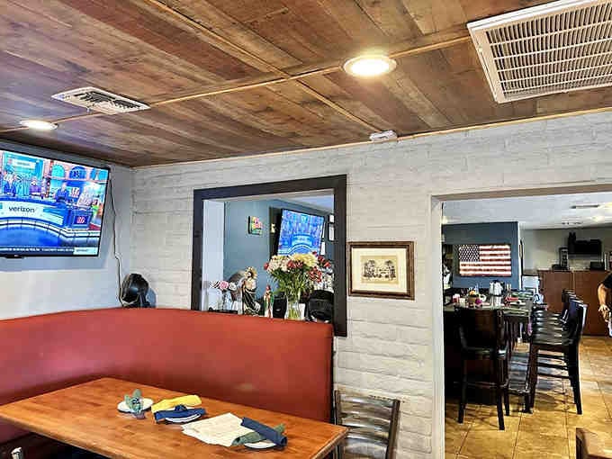 Multiple dining spaces mean there's always room for one more hungry soul seeking authentic flavors.