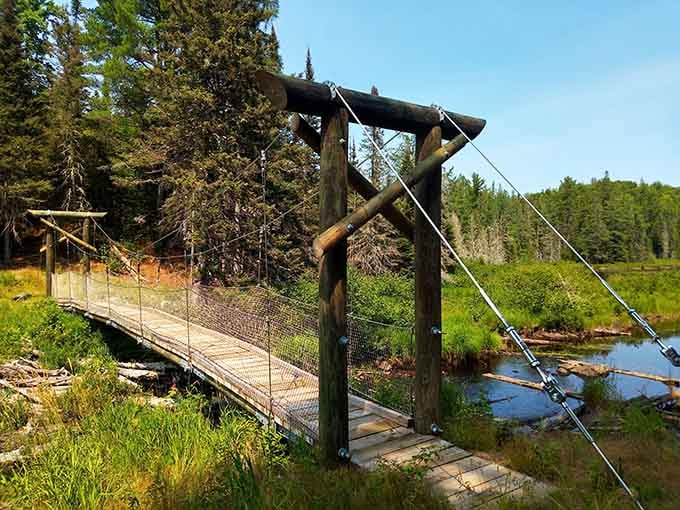 This suspension bridge adds just enough adventure to make you feel like Indiana Jones without the boulder.