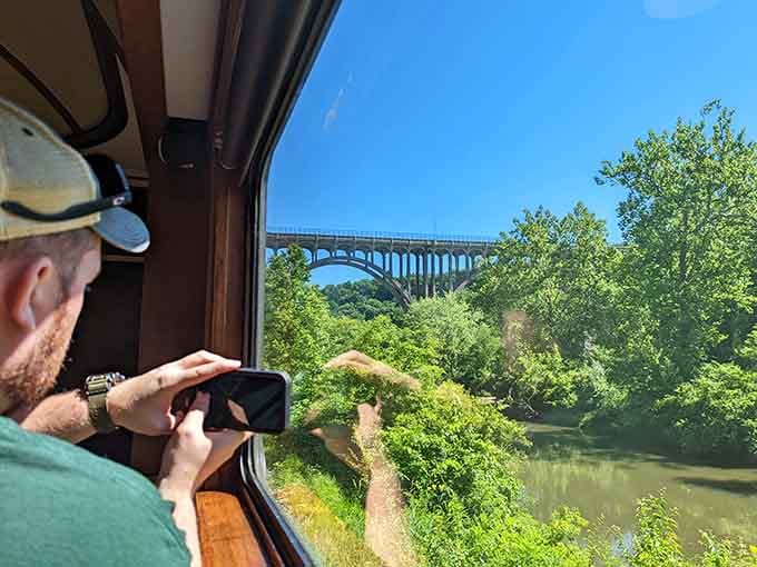 Capturing the perfect bridge shot becomes a competitive sport when everyone's armed with smartphones and unlimited photo storage.