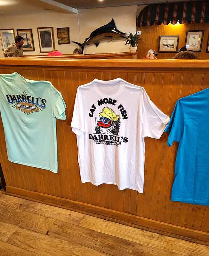 When a restaurant sells its own t-shirts, that's confidence in the food speaking louder than any advertisement.