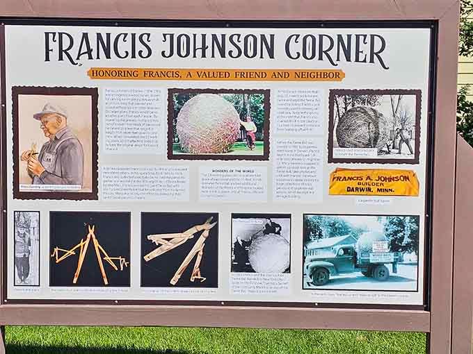 An informational display honors the creator's legacy, proving that obsession and art are sometimes the same thing.