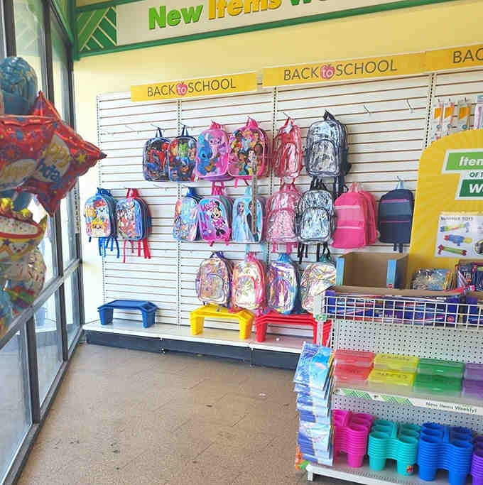 Backpacks in cheerful patterns ready to carry books, dreams, and lunches without emptying parental wallets completely.